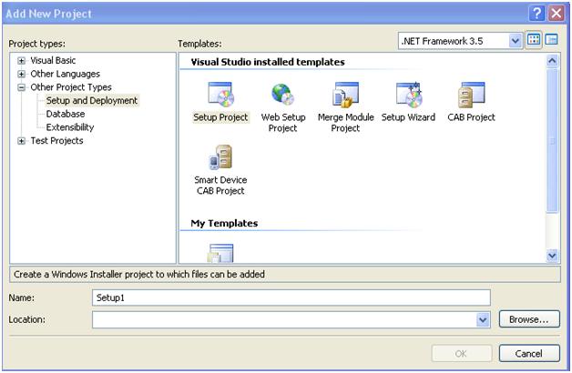 DotNet technical blog: Create Setup and Deployment Project Visual Studio 2008